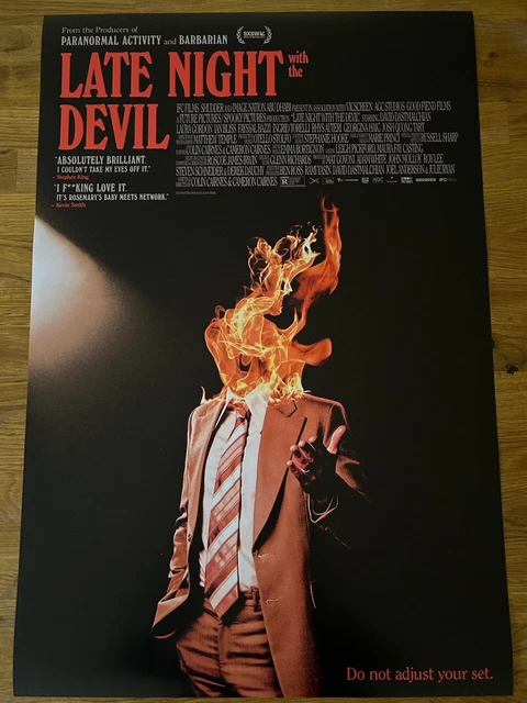 POSTER LATE NIGHT with the Devil 430mm x 640mm EUR 4,73 - PicClick IT
