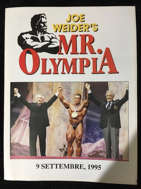 SUPER RARE 1995 Joe Weider IFBB Mr Ms Masters Olympia ITALIAN RECAP ...