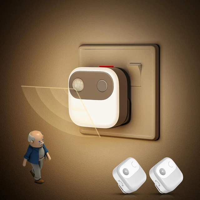 JANDCASE MOTION SENSOR Night Light, 3000K Warm White Night Lights Plug ... JANDCASE MOTION SENSOR Night Light, 3000K Warm White Night Lights Plug ...