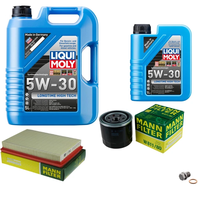 MANN INSPECTION SET 6 L LIQUI MOLY Longtime High Tech 5W-30 pour Hyundai Accent EUR 99,82 ...