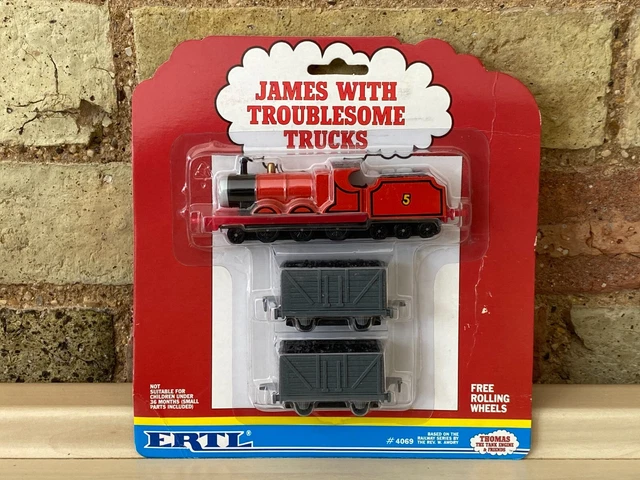 RARE THOMAS THE Tank Engine - JAMES WITH TROUBLESOME CAMIONS - Scellé ...