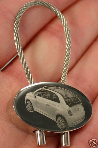 FIAT NEW 500 C Schlüsselanhänger Keyring 500C Cabrio EUR 16,98 ...