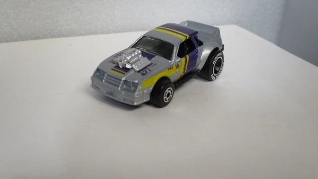 MATCHBOX SUPERFAST 1/75 Series Ford Mustang Gt 427 Silver 1981 Blue ...
