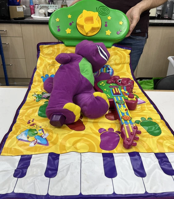 VINTAGE BARNEY THE Dinosaur Air Guitar Play Mat Working (INSH) £9.99 ...