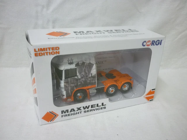 CORGI MODERN TRUCK 1:50th/Heavy Haulage CP14117 DAF XF Maxwell Freight ...