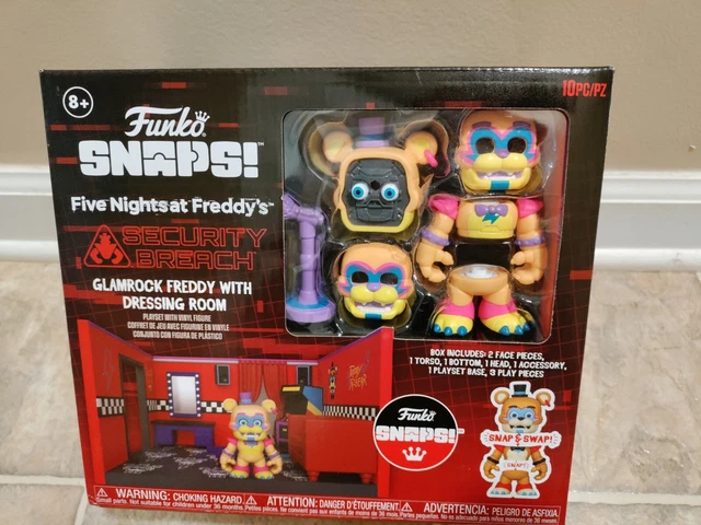 FUNKO SNAPS FIVE Nights At Freddys, Glamrock Freddy avec piste de danse ... FUNKO SNAPS FIVE Nights At Freddys, Glamrock Freddy avec piste de danse ...