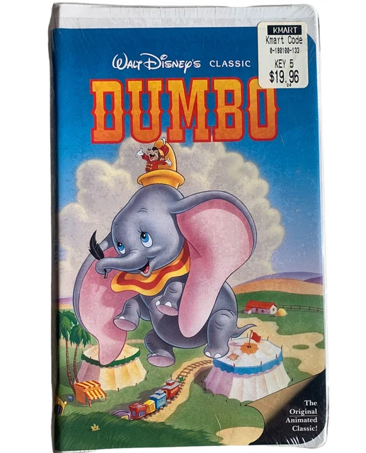 WALT DISNEY DUMBO Black Diamond VHS Factory Sealed Original Kmart Price ...