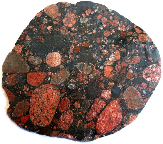 LARGE BLACK PUDDING Stone Slab - 625 Grams - Michigan - Puddingstone ...