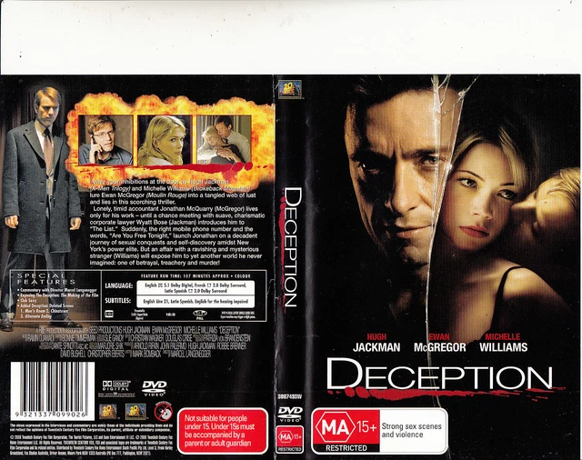 DECEPTION-2008-[HUGH JACKMAN]-20TH CENTURY Fox-Movie TCF-DVD EUR 18,69 ...