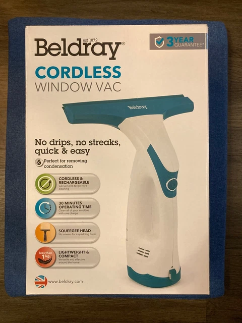 BELDRAY WINDOW VAC - Cordless Condensation Removal Vacuum, 30 Minutes ...