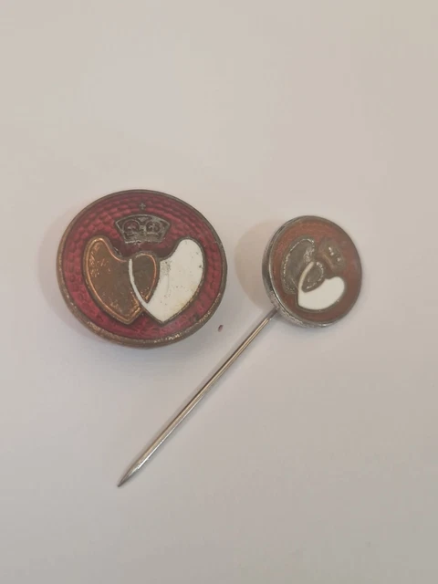 VINTAGE BLOOD DONOR Enamel Badge & Lapel Pin Set Brass & Sterling ...