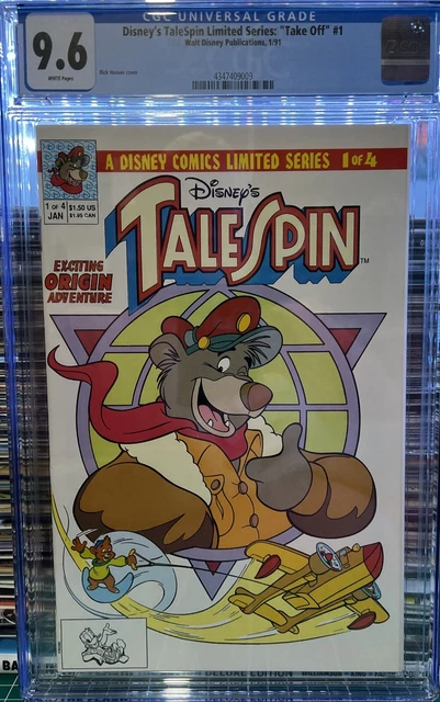 DISNEY’S TALE SPIN Limited Series Take Off #1 Cgc 9.6 reduced 1st bid ...
