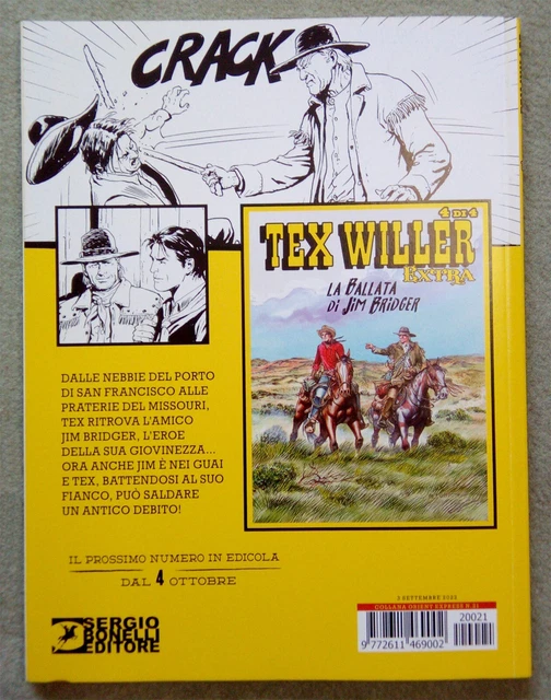 TEX WILLER EXTRA n. 6 3 di 4 VERSO LA CALIFORNIA 2022 BONELLI EDITORE ...
