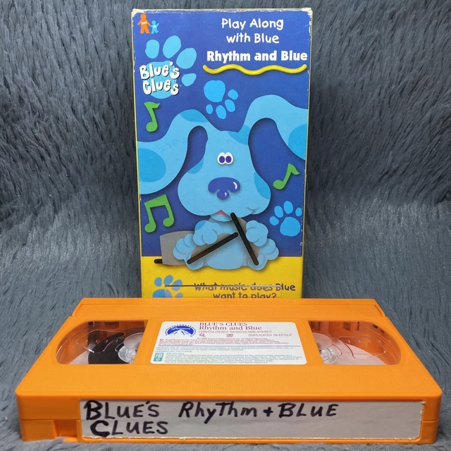 BLUE'S CLUES RHYTHM and Blue VHS Tape 1999 Nick Jr Nickelodeon Cartoon ...