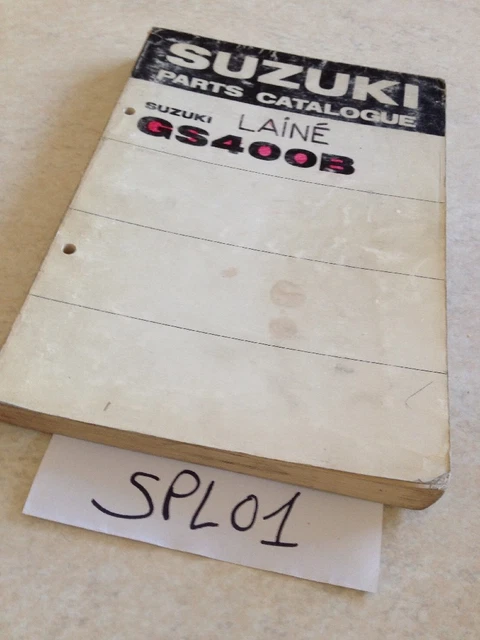 SUZUKI TEILE LISTE Katalog GS400B GS400 GS 400 B 400GS Éd. 1976 EUR 31 ...