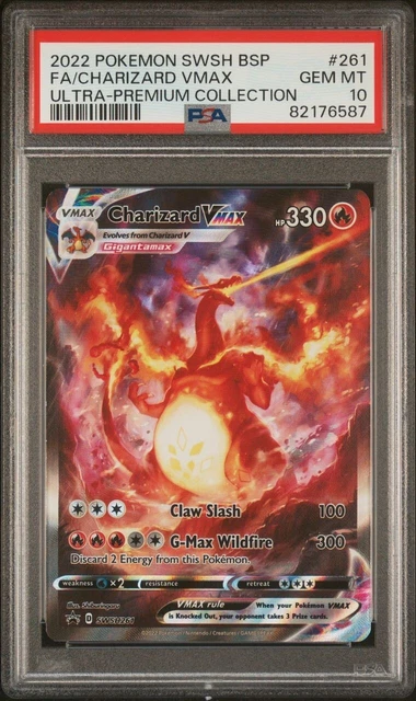 PSA 10 GEM MINT Charizard VMAX SWSH261 Charizard UPC PROMO Pokemon Card ...