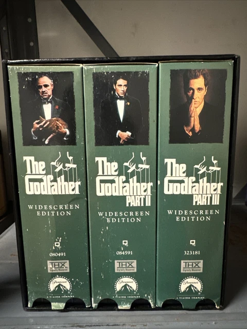 VINTAGE THE GODFATHER Collection Widescreen Edition Vhs Movies Complete ...