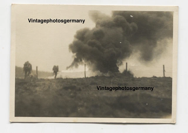 Z6210 FOTO WH Soldaten FLAMMENWERFER kämpf gegen Bunker Shelter EUR 29 ...
