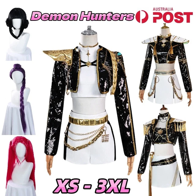 K-POP DEMON HUNTERS Rumi Zoey Mila Cosplay Costume Halloween Bookweek Black Suit $119.59 ...
