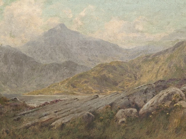 ANTIQUE ORIGINAL OIL painting on canvas signed by John Lynas-Gray ...