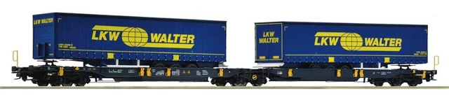 ROCO 77363, DOPPELTASCHEN-GELENKWAGEN LKW Walter, Wascosa, Neu & OVP ...