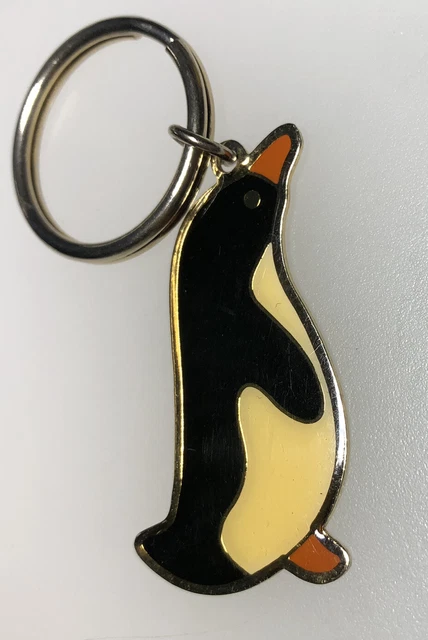PENGUIN SEA WORLD Animal Aquarium Theme Amusement Park Metal Keychain ...