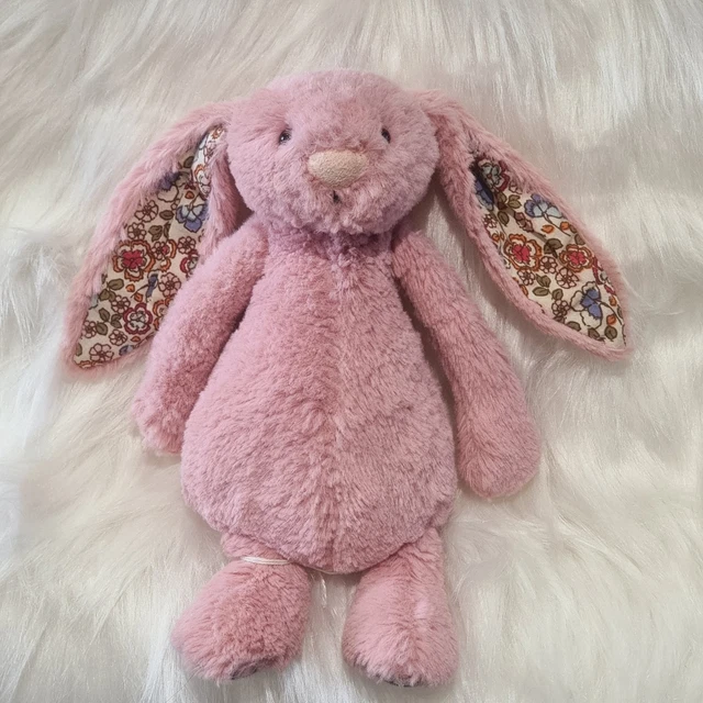 JELLYCAT BUNNY PINK Blossom Posy Liberty First Generation Beanie Paws Small £75.00 - PicClick UK