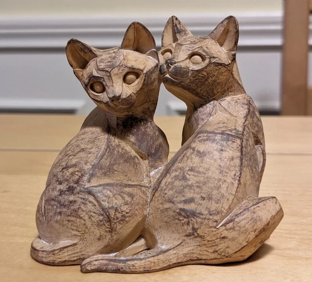 VINTAGE BORDER FINE Arts Cubist Rare Stone Enesco Figurine Sculpture ...