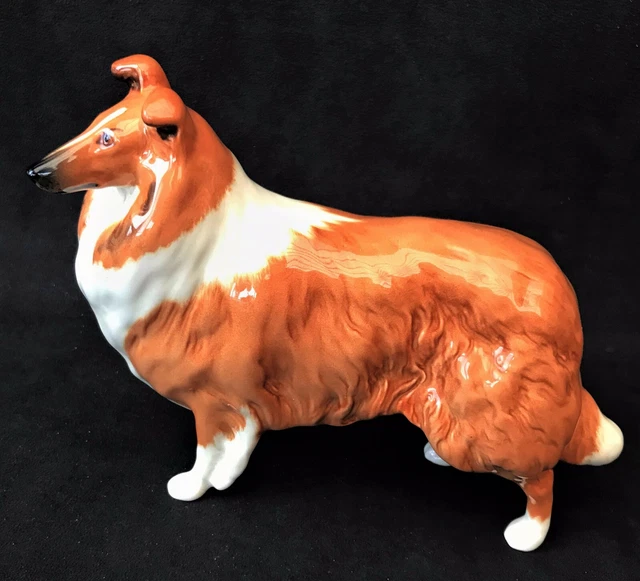 BESWICK COLLIE DOG No. 1791 “Lochinvar of Ladypark” Figurine, White ...