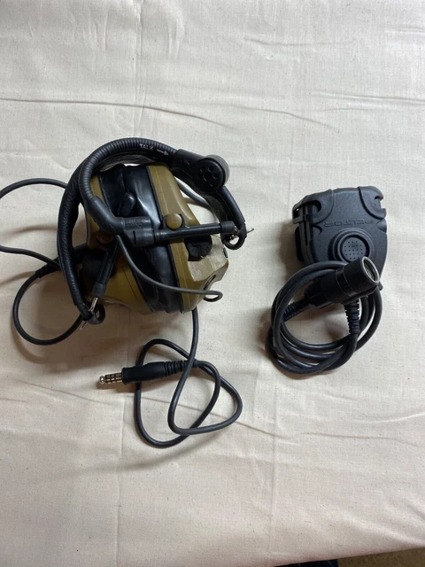 3M PELTOR COMTAC III ACH TACTICAL HEADSET KIT 88078 Coyote with PTT ...