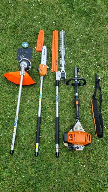 STIHL KM 111R Professional Combi Set. Strimmer, Long reach hedge cutter ...