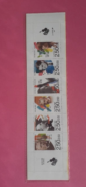 BANDE CARNET TIMBRE france 1992 N° BC2753 Personnages Célèbre Musicien ...