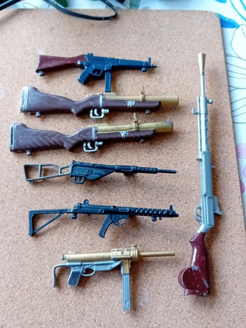 VINTAGE PALITOY ACTION Man Guns Weapons Rifles Job Lot Bundle EUR 13,82 ...