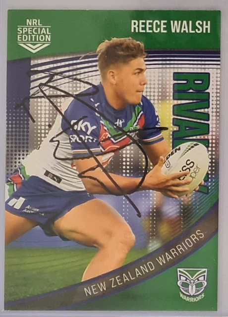 2022 NRL RIVALRY Reece Walsh Rugby League Signed Trading Card – Nz ...