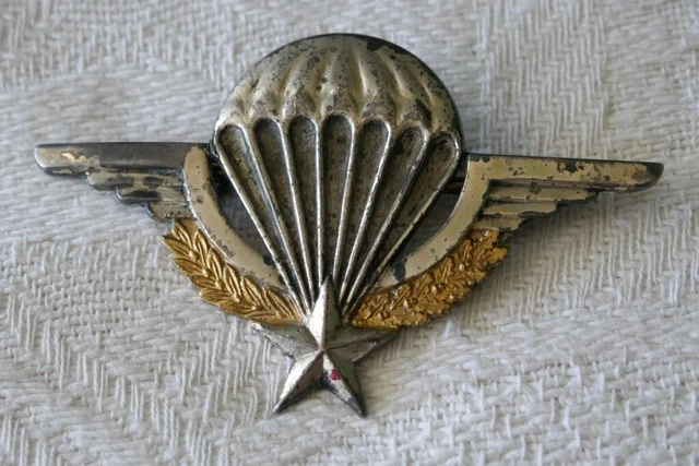 NUMBERED PARATROOPER PATENT Badge Registered 1989 Foreign Legion 2nd ...