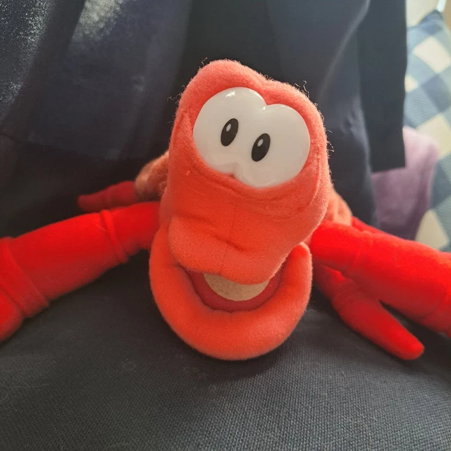 DISNEY THE LITTLE Mermaid Plush Sebastian Crab Stuffed Animal Toy £12. ...