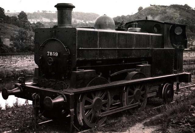 LMS 7859 LOCOMOTIVE steam train Railway RPPC postcard vintage #83 £5.38 ...
