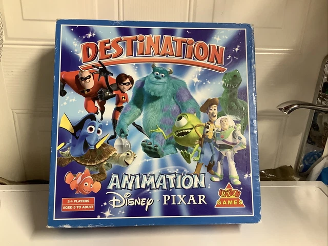 DESTINATION ANIMATION DISNEY Pixar Board Game by RTL Games VGc Opened ...
