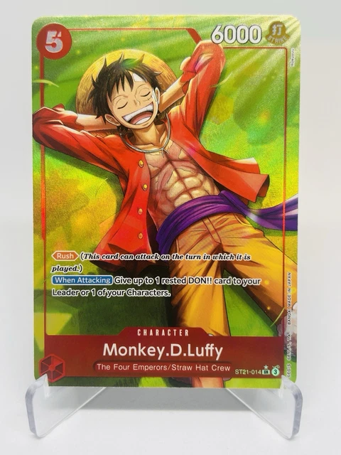 ONE PIECE MONKEY D. Luffy ST21-014 V.2 EX Gear 5 Card - Starter Deck ...