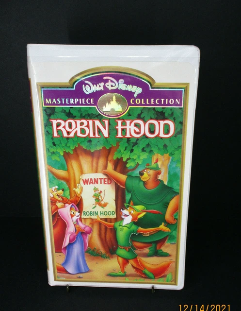 Walt Disney S Masterpiece Collection Robin Hood Vhs Tape Clamshell