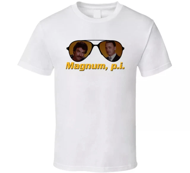 MAGNUM PI SUNGLASSES Tv 80S Tom Selleck Fan T-Shirt £6.50 - PicClick UK