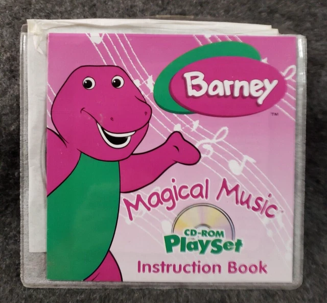 BARNEY MAGICAL MUSIC Playset CD-ROM & Insert (PC, Windows 95/98 ...