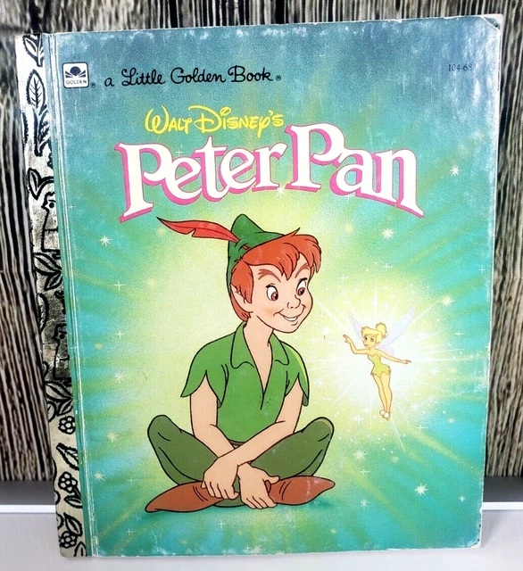 LITTLE GOLDEN BOOK WALT DISNEYS PETER PAN Storybook JUNK JOURNAL ...
