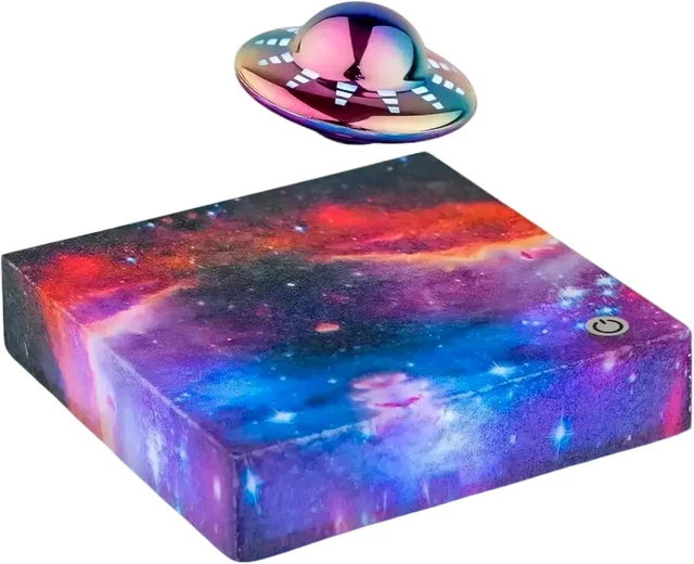 LEVITATING UFO LAMP, Magnetic Floating 360° Rotating RGB Night Light £ ...