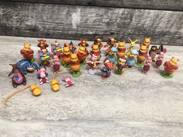 DISNEY WINNIE THE Pooh Lot of 33 Figures Tigger Owl Eyore Rabbit Piglet ...