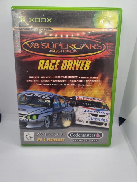 V8 SUPERCARS AUSTRALIA Race Driver - Xbox With Manual - PAL Free Post ...