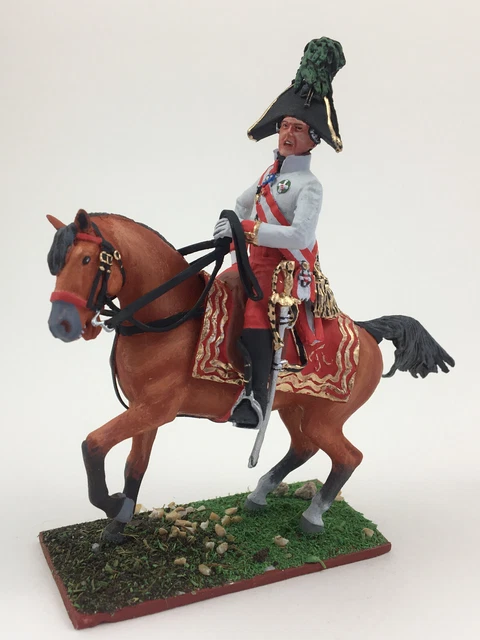 PAINTED NAPOLEONIC TIN toy soldier 1/30, Austrian Field Marshal VID ...