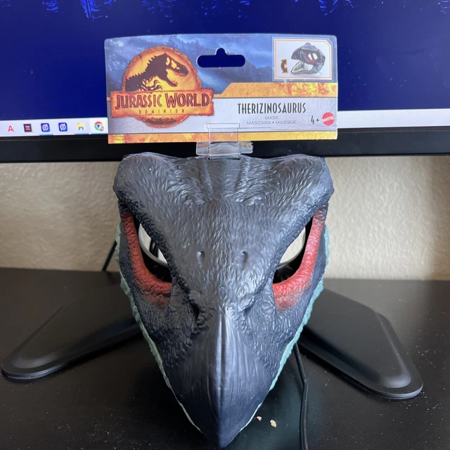 JURASSIC WORLD DOMINION Therizinosaurus Mask JW Dinosaur Face Mask £29. ...