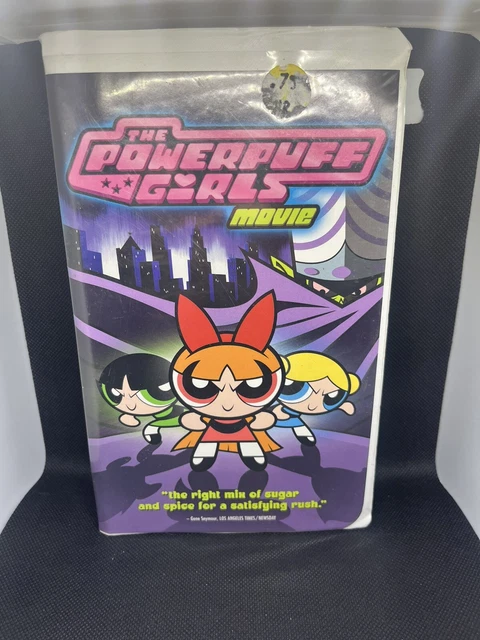 THE POWERPUFF GIRLS Movie VHS Cartoon Network 2002 Clamshell w/ Dexter ...