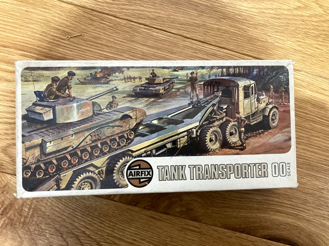 AIRFIX OO SCALE SCAMMEL TANK TRANSPORTER model kit, complete, loose ...